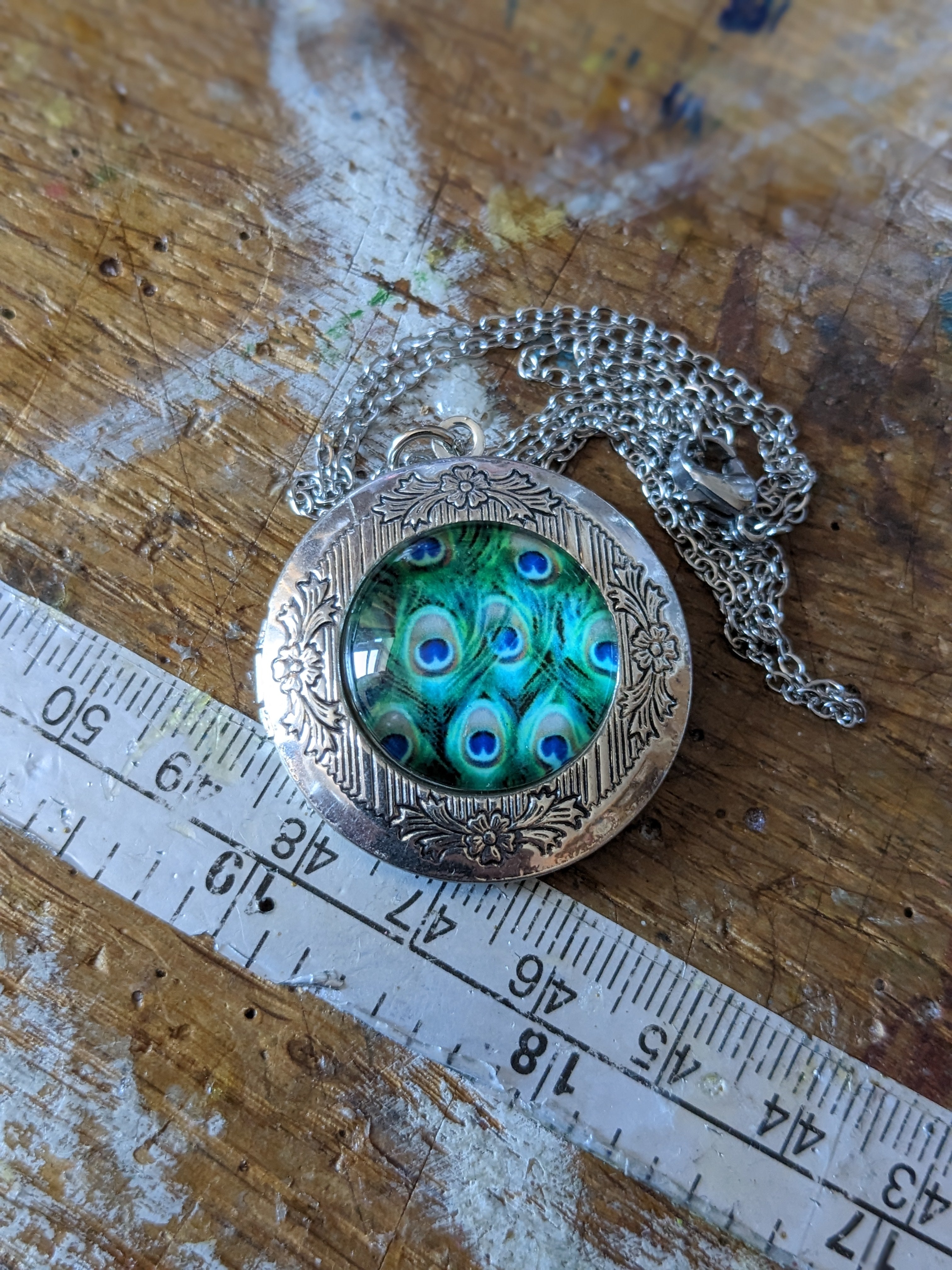 Peacock Locket – nerdymakerlady